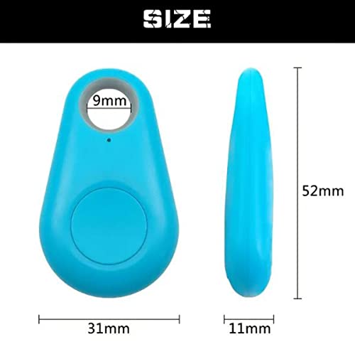 1 Pieces Smart Trackable Key Finders! Pet Locator Keychains GPS Tracking Devices! Bluetooth Smartphone Keychain Alarms! Anti-Lost Tag Alarms for Kids Pets Cats Dogs Backpacks! (Blue)