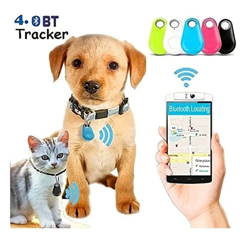 1 Pieces Smart Trackable Key Finders! Pet Locator Keychains GPS Tracking Devices! Bluetooth Smartphone Keychain Alarms! Anti-Lost Tag Alarms for Kids Pets Cats Dogs Backpacks! (Blue)