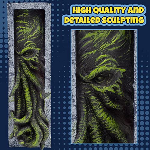 Toy Vault Cthulhu Bookshelf Insert, Resin Bookend Peeping Cthulhu Monster Statue