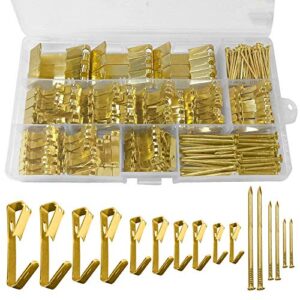 cusstally 320 pcs hooks with duty hangers hooks for hard walls kit