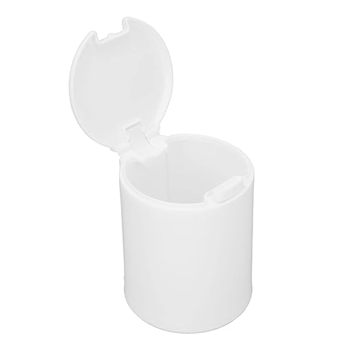 Cotton Swab Holder, Pop Up Window Dustproof Button Lid with Stickers Qtip Dispenser for Living Room Bathroom