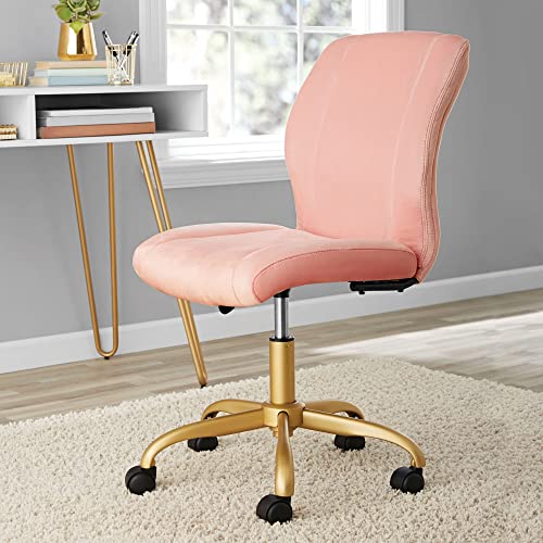 ZLXDP Adjustable Swivel Task Chair Plush Velvet Office Chair