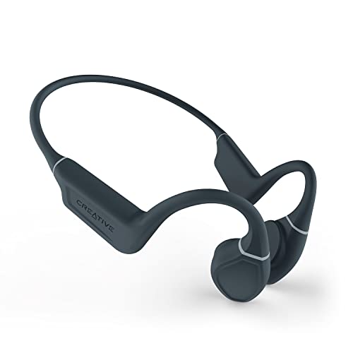 Creative Outlier Free Wireless Bone Conduction Headphones with Bluetooth 5.3, IPX5 Sweat and Water Splash Resistance, Multipoint Connectivity, Up to 10 Hours of Battery Life, Built-in Mic