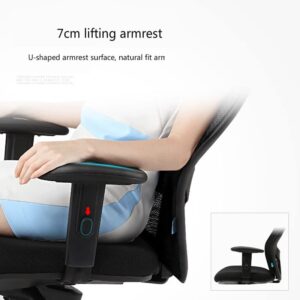 ZLXDP Ergonomic Computer Chair Home Swivel Chair Boss Seat Thicken Cushion Comfortable Reclinable Office Chair Sync Back Function