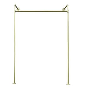 DYRABREST Wall Mounted Clothing Rack Modern Gold Metal Storage Garment Rack Retail Clothes Display Stand Commercial Clothes Racks, Bedroom Portable Coat Rack for Hanging Clothes, Coats, Skirts