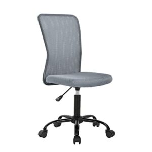 Office Chair Ergonomic Desk Chair Home Mid Back Computer Chair Height Adjustable Task Chair Modern Armless Rolling Swivel Chair with Back Support Mesh Executive Chair for Women Men