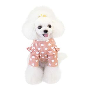 dog clothes girl small breed autumn winter pet clothes vest lightweight stretchy t-shirts soft shirts sleeveless breathable apparel shirt