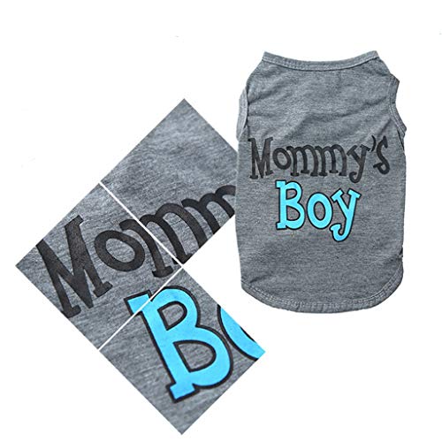 Chihuahua Girl Puppy Clothes Spring Summer Dog Clothes Dog Son Pet Mom Vest Stretchy T-Shirts Soft Shirts Sleeveless Apparel Pet Clothes