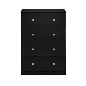 Furinno Tidur Simple Design Dresser, 4-Tier Knob, Americano