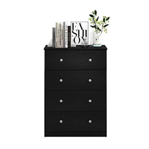 Furinno Tidur Simple Design Dresser, 4-Tier Knob, Americano