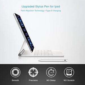 Stylus Pen for Apple iPad Pencil: Apple Pen for iPad (2018-2022) with Palm Rejection iPad Pen Compatible with iPad Pro 11/12.9 Inch iPad Air 3rd/4/5th Gen iPad 6/7/8/9th Gen iPad Mini5/6th Gen