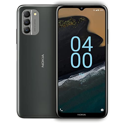 Nokia G400 5G | Verizon, AT&T, T-Mobile | Android 12 | Unlocked Smartphone | 3-Day Battery | US Version | 4/64GB | 6.58-Inch Screen | 48MP Triple Camera | Meteor Grey (Renewed)