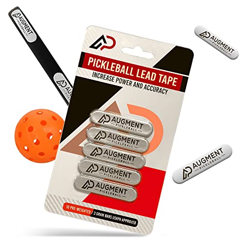 Pickleball Lead Tape - Preweighted 3g Bars to Increase Power and Swing Speed - Perfect Pickleball Accessory for Practice and Play