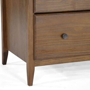 Grain Wood Furniture Greenport 5-Drawer Chest, Brushed Walnut