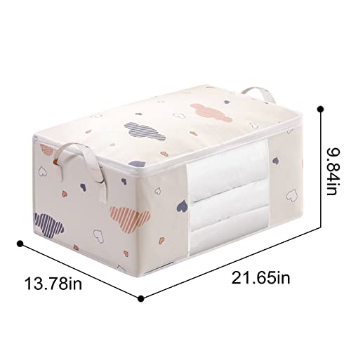 Iuhan Large Comforter Storage Bag Folding Organizer Bag for King/Queen Comforters, Pillows, Blankets, Bedding/Quilt, Blanket, Duvet, Space Save