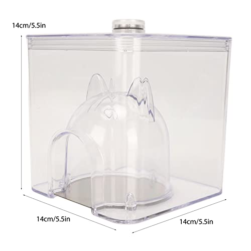 VINGVO Summer Cool Hamster, Effective Cooling Hamster Hideout High Compact Transparent PS Hollow Design for Small Animals for Home