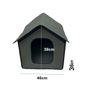 WXBDD Foldable Large Pet House EVA Waterproof Outdoor Cat Kennel Nest with Inner Pad Pet Shelter Portable Tent ( Color : E )