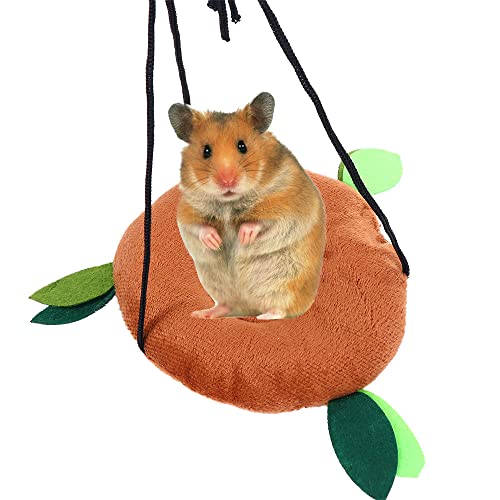 Hamster Bed Hamster Bed Toys,Winter Guinea Pig Pet Swing Playing Hanging Soft Sleeping Hut Cage Rope(Hammock)