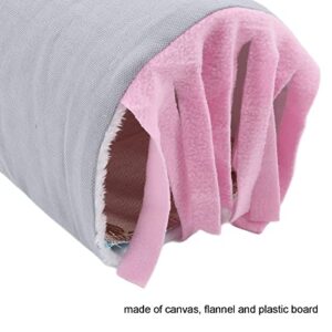 Hamster Tunnel, Hamster Tassel Tunnel Nesting Detachable Hideout Tube House for Guinea Pig Rabbit Small Animal(Pink)