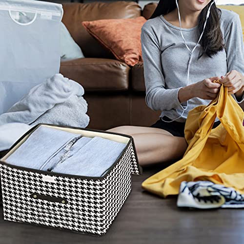 Clothing Storage Bags, Large Closet Organizer with Reinforced Handle, Foldable Clothing Storage Bins Under Bed Comforter Storage Bag Quilt Storage Bag