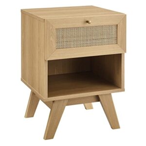 modway soma nightstands, oak, 15.5 x 15.5 x 21.5