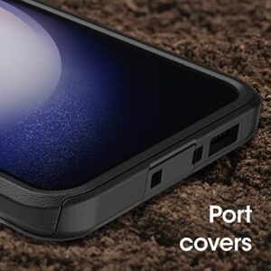 OtterBox Galaxy S23+ Commuter Series Case - BLACK , Slim & Tough, Pocket-Friendly, with Port Protection