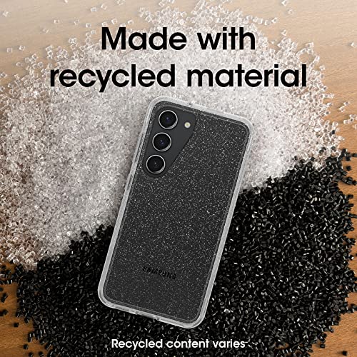 OtterBox Galaxy S23 Symmetry Series Case - STARDUST (Clear/Glitter), Ultra-sleek, Wireless Charging Compatible, Raised Edges Protect Camera & Screen