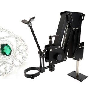 micro jewelry inlaid stand, jewelry microscope & spring bracket, multi-directional micro inlaid mirror stereo zoom microscope, micro inlaid microscope micro-setting jewelry tool, for jewelry making