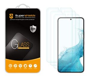 supershieldz (3 pack) designed for samsung galaxy s23 5g tempered glass screen protector, anti scratch, bubble free