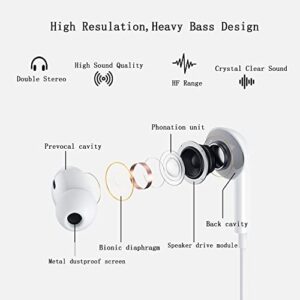 for iPhone Wired Earbuds, Wired Headphones for iPhone 14 Pro Max, Earphones in-Ear with Mic and Call Controller, Noise Isolating, Wired Earbuds Compatible with iPhone 14 Pro/14/13/12/11/XR (2 Pack)