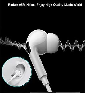 for iPhone Wired Earbuds, Wired Headphones for iPhone 14 Pro Max, Earphones in-Ear with Mic and Call Controller, Noise Isolating, Wired Earbuds Compatible with iPhone 14 Pro/14/13/12/11/XR (2 Pack)