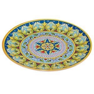 Certified International Palermo Melamine Platter Set, Multicolor, Large, 2 Piece