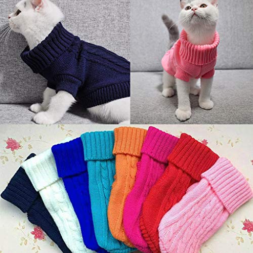 Compact Pet Clothes for Little Dog and Cat Winter Dog Clothes Puppy Pet Cat Sweater Jacket Coat for Small Dogs 1pc