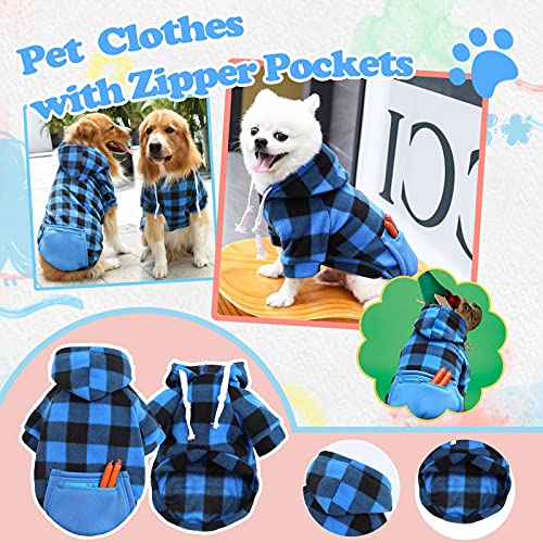 Puppy Sweaters for Extra Small Dogs Autumn and Winter Zipper Fleece Pocket Sweatshirt Dogs Hoodies Cute Warm Pet Clothes Hoodies for Dogs Small