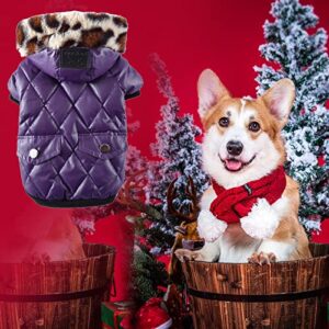 Pet Clothes for Medium Dogs Male Small Pet Puppy Warm Winter Sweater Hoodie Doggy Cat Waterproof Coat for Small Breed Dog Chihuahua Medium Dogs Female