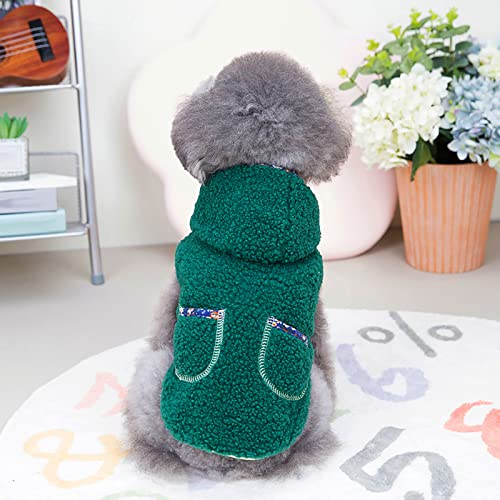 Small Dog Casual Pockets Sweater Winter Warm Clothing Dog Clothes for Small Chihuahua Coat Clothing Puppy Cat Custume Dress Pet Clothes for Cats