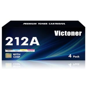 212a toner cartridge 4 pack compatible replacement for hp 212a 212x w2120a w2120x for hp color enterprise m555dn m554dn m555x mfp m578f m578dn flow mfp m578c m578z printer (black cyan yellow magenta)