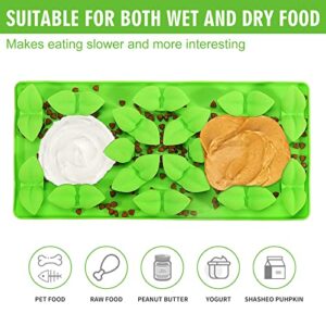 Dog Licking Treat Slow Feeder Snuffle Pet Calming Mat Anxiety Relief Training Wet Food Lick Pad with Suction Cup for Dogs and Cats (Upgrade)