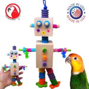 Bonka Bird Toys 01183 Balsa Bot Medium Chew Bird Toy Conures Cockatiels Quakers