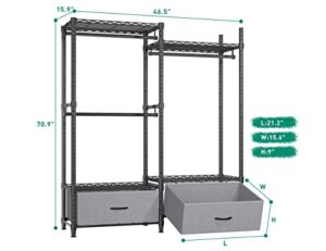 reibii clothing racks for hanging clothes