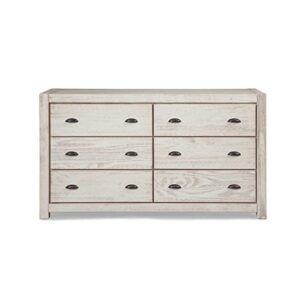 Grain Wood Furniture Montauk 6-Drawer Dresser, Driftwood