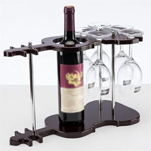 DLOETT Violin Wine Bottle Rack Decorative Wine Rack Goblet Hanger Wine Sets Household Wine Sets Ornaments