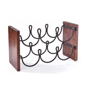 dloett double-layer red wine rack wrought iron restaurant decorative wine rack stacking wine rack wine bottle storage