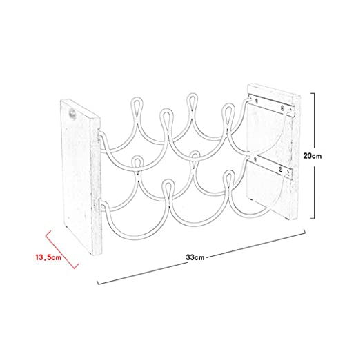 DLOETT Double-Layer Red Wine Rack Wrought Iron Restaurant Decorative Wine Rack Stacking Wine Rack Wine Bottle Storage