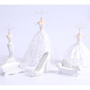 ldchnh european jewelry display stand jewelry stand princess model wedding six-piece suit