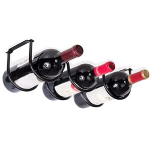 dloett 1 pack wine bottle rack iron rack display shelf under cabinet dining room home storage