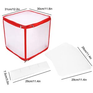 Yuehuam Sock Drawer Organizer Dividers, Sock Underwear Organizer Dividers, Transparent Storage Box Zipper Sealed Compartment Divided Drawer and Closet Storage Bin