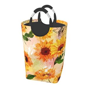 dirty clothes baskets,laundry baskets, beautiful sunflower patterns,waterproof oxford fabric,strong and durable,can also be used to store toys and other items.