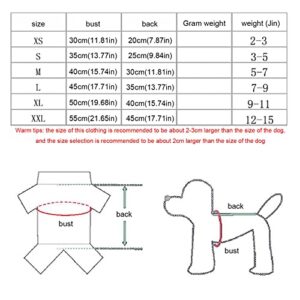 Pet Clothes for Small Dogs Girl Pet Winter Stripe Color Puppy Coat Dog Outfits for Teacup Yorkie Boys Girls Dog Costumes Cat Clothes Vest Shirt