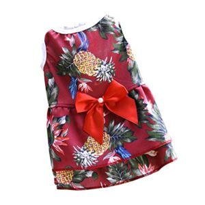 pet clothes for small dogs boy pet dress comfortable fashion breathable hawaiian style cat thin clothing